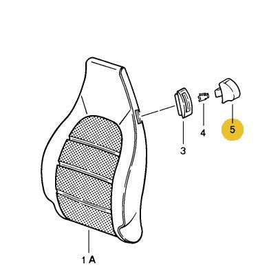 911 521 817 00 01C - Seat Release Knob - 84 to 95 - Porsche| 928sRus, Inc.