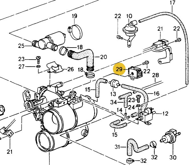 928 606 157 01 - Throttle Position Sensor - Bosch - 94 to 95 Auto ...