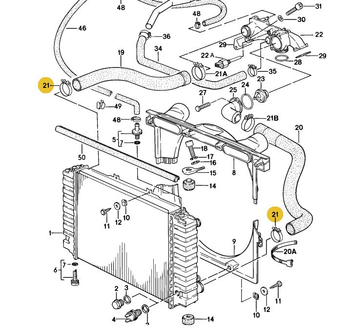 N 024 523 2 - Upper & Lower Radiator Hose Clamp 56/15 - 78 to 86 ...