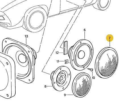 SPRL - Speaker Ring Large 5" (130mm) - Fits large Door Speaker - 83 to ...